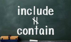 include と contain の違い - 受かる英語
